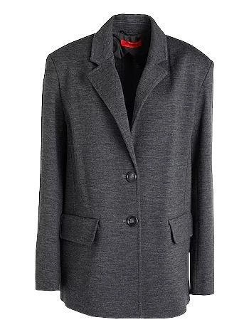MAXCO. Single-breasted Blazer With Notched Lapel - Black