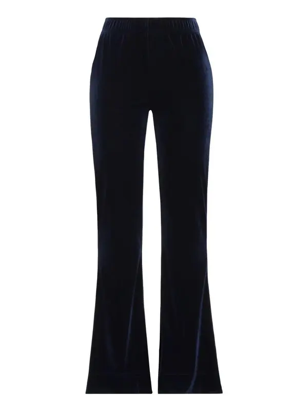 GANNI Plain Colour Flared Trousers - Black