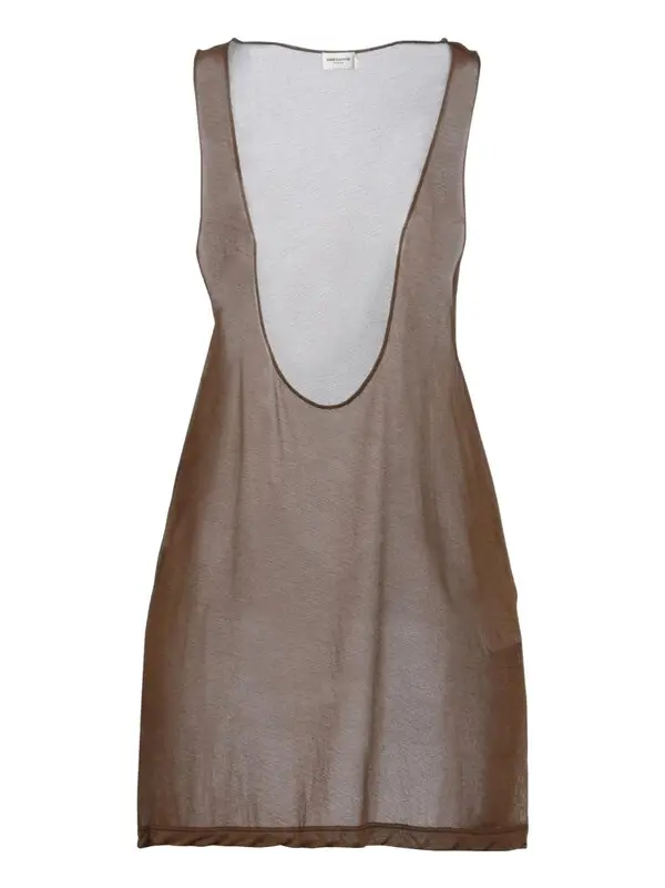Saint Laurent Deep V-neck Sleeveless Vest - Gray