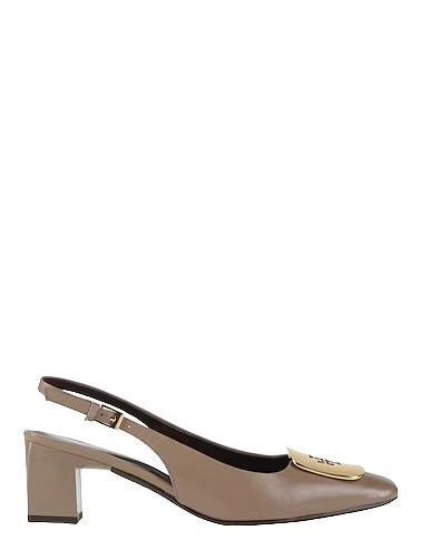 Tory Burch Square-toe Leather High Heels - Multicolor