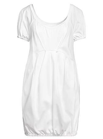 Sportmax Short Sleeve Balloon Dress - White
