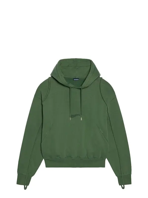 Jacquemus Camargue Drawstring Hoodie - Green