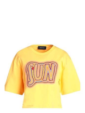Sportmax Embroidered T-shirt - Yellow