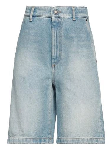 Sportmax High Waisted Denim Shorts - Blue