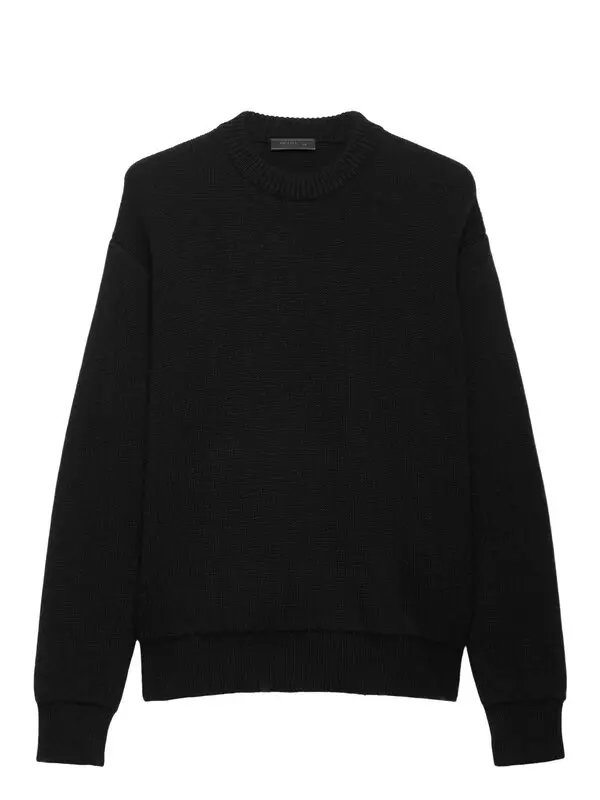 Prada Cashmere Crew-neck Sweater - Black