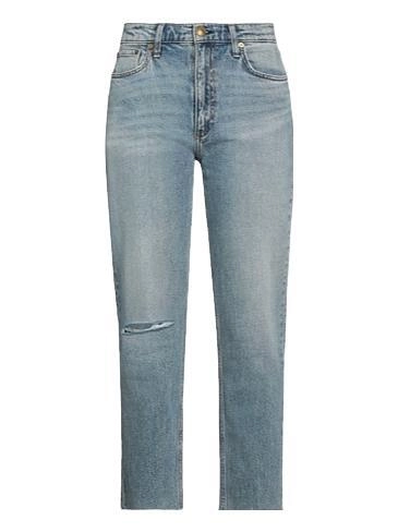 Rag & Bone Washed Denim Leggings - Gray