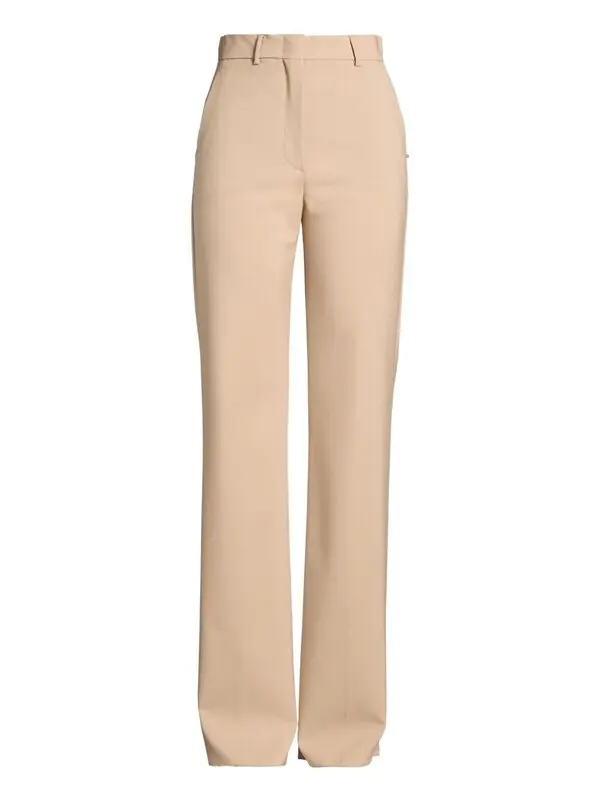 Sportmax Wool Wide-leg Pants - Nude