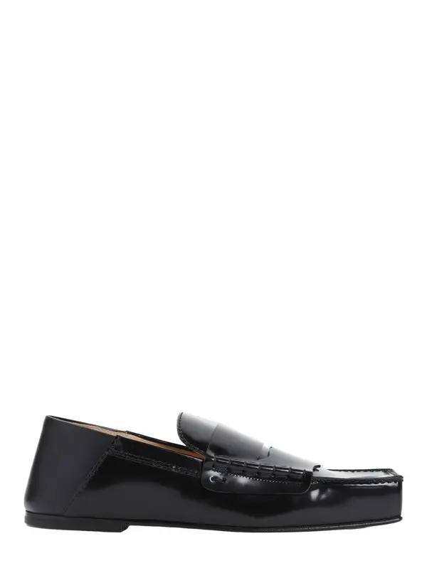 Jacquemus Leather Square-toe Loafers - Black
