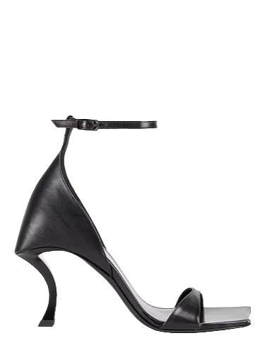 Balenciaga Strappy High-heeled Sandals With Buckled Ankle Straps - Black