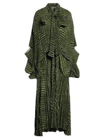 Balenciaga Pleated Dress - Green