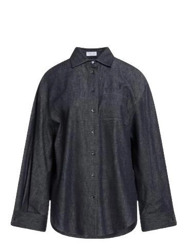 Brunello Cucinelli Dark Wash Denim Shirt - Black