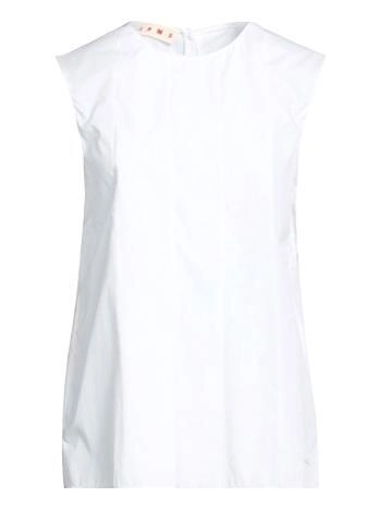 Marni Solid-colored Sleeveless Top - White