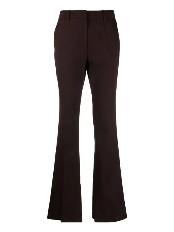LOW CLASSIC Flared Trousers - Black