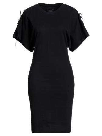 Isabel Marant Étoile Fleece Sheath Dress With Lace Detailing - Black