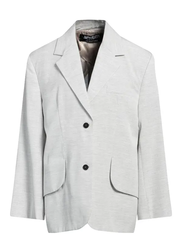 Jacquemus Single-breasted Blazer - White