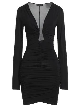 Isabel Marant Étoile Draped Plunge Neck Sheath Dress - Black