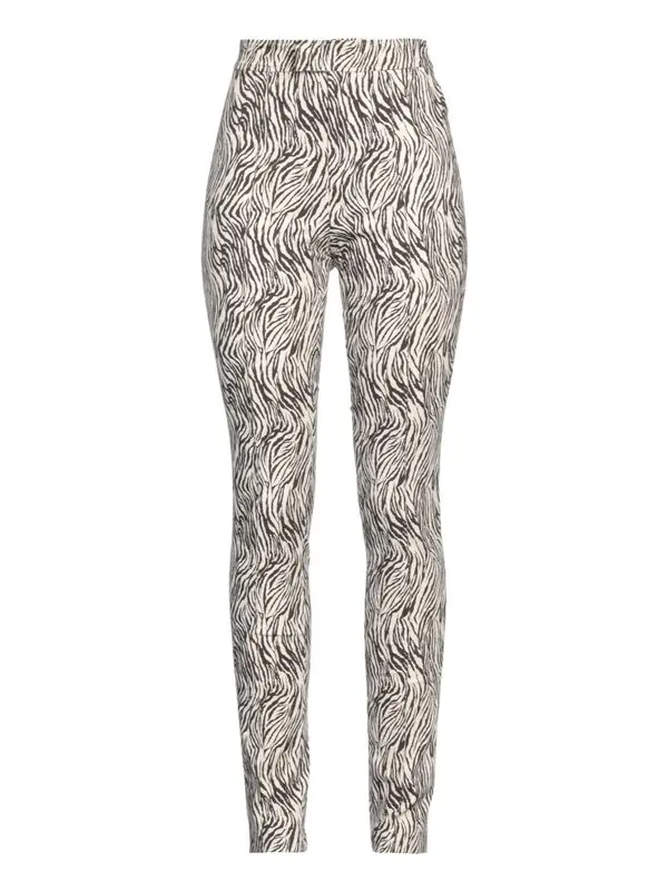 Isabel Marant Étoile Zebra Print Slim Fit Leggings - Gray