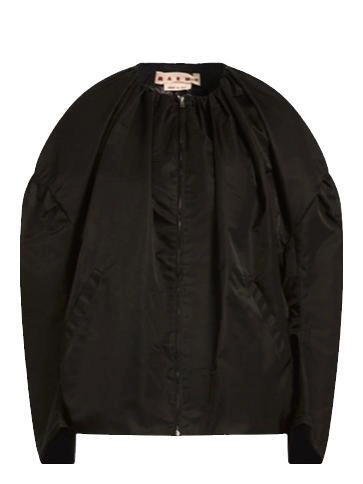 Marni Long Sleeve Zip Up Casual Jacket - Black