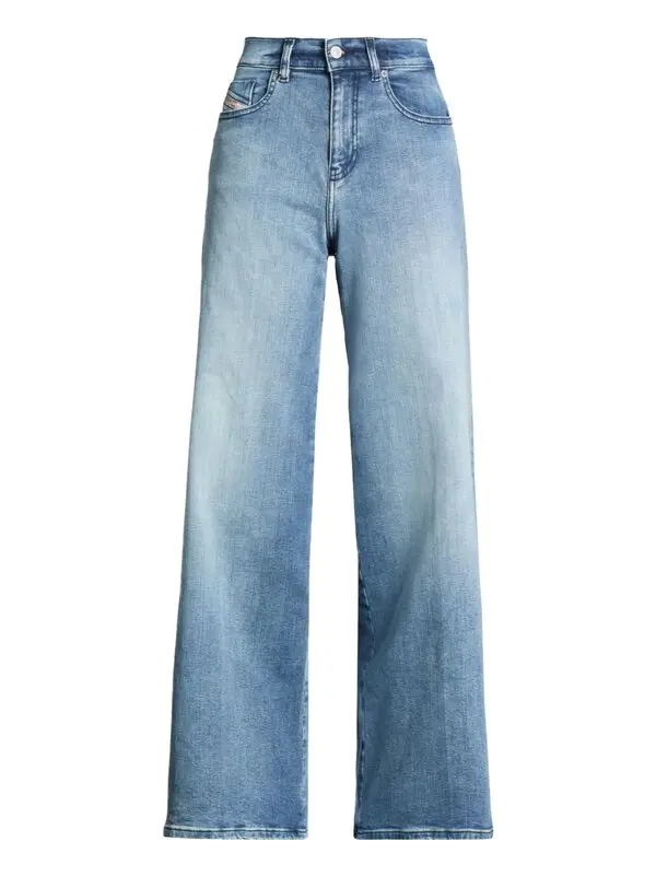 DIESEL® Mid-rise Wide-leg Jeans - Blue
