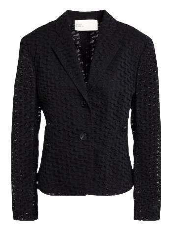 Tory Burch Single-breasted Embroidered Blazer - Black