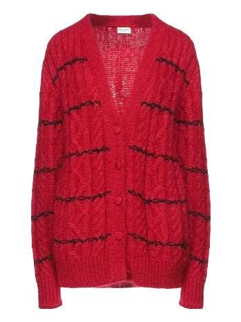Saint Laurent Long Sleeve Knitwear - Red