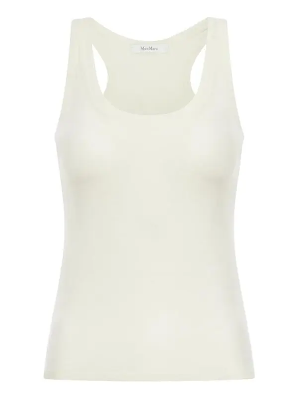 Max Mara Scoop-neck Knitted Top - White