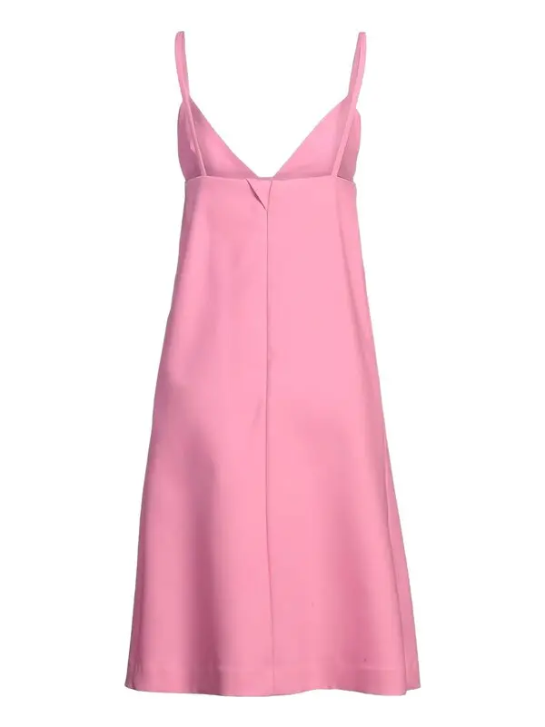 Jacquemus Sleeveless Deep V-neck Dress With Zipper Closure - Pink