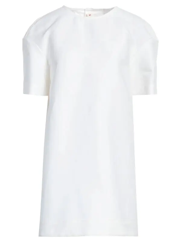 Marni Crewneck Flared Dress - White
