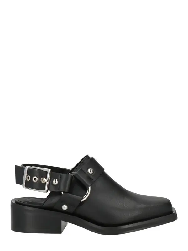 GANNI Slingback Pumps With Stud Detailing - Black