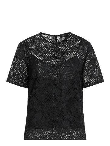 Rag & Bone Lace Short Sleeve Top - Black