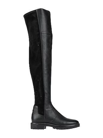 Tory Burch Over-the-knee Leather Boots - Black