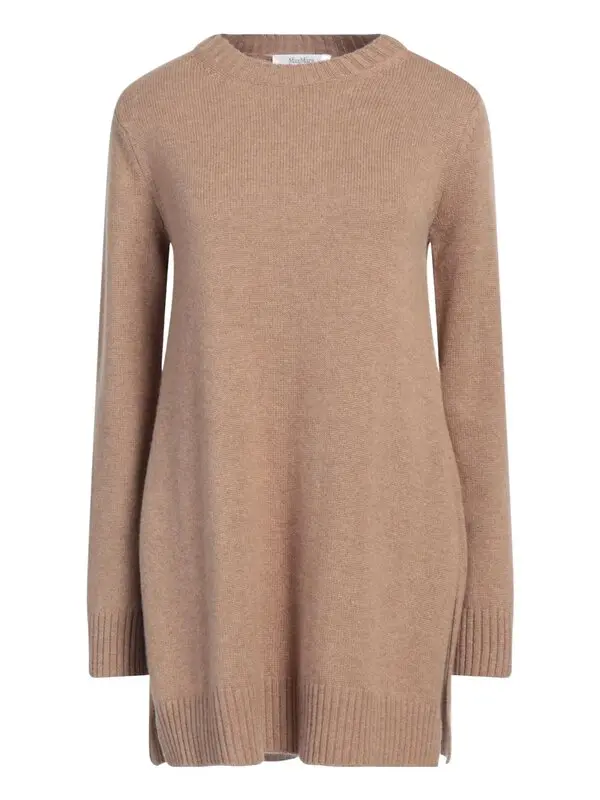 Max Mara Cashmere Crewneck Long Sleeve Pullover - Nude