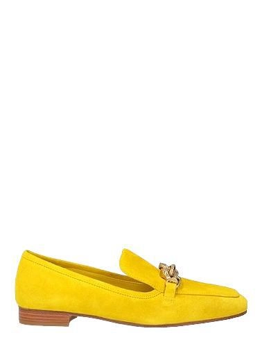 Tory Burch Embellished Leather Loafers - Yellow