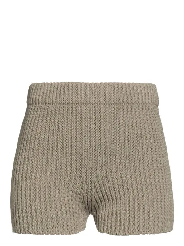 Max Mara Ribbed Knit Hotpants - Nude
