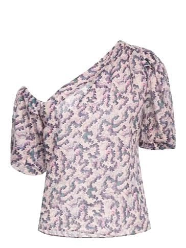Isabel Marant Étoile One-shoulder Floral Print Top - Pink