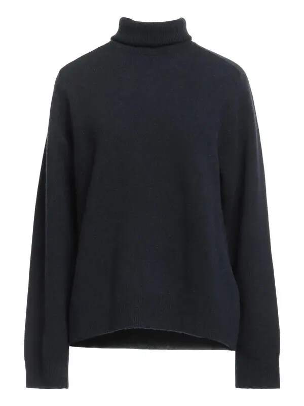 MAISON MARGIELA Solid Color Wool Turtleneck Sweater - Black