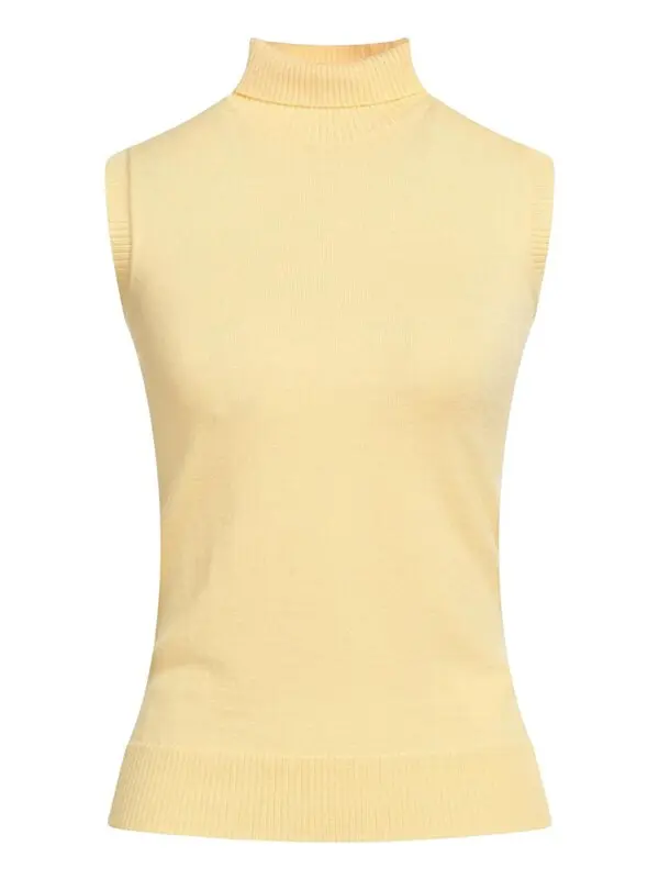 Sportmax Sleeveless Turtleneck Knit Top - Nude