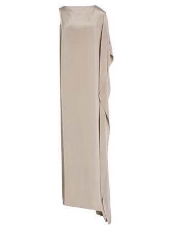 Max Mara Sleeveless Boat Neck Maxi Dress - Nude