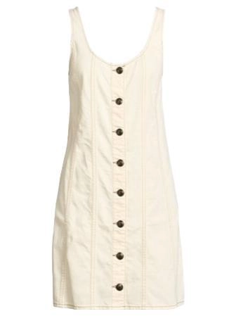 Rag & Bone Denim Mini Dress - White