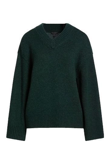 Rag & Bone V-neck Long-sleeve Sweater - Black