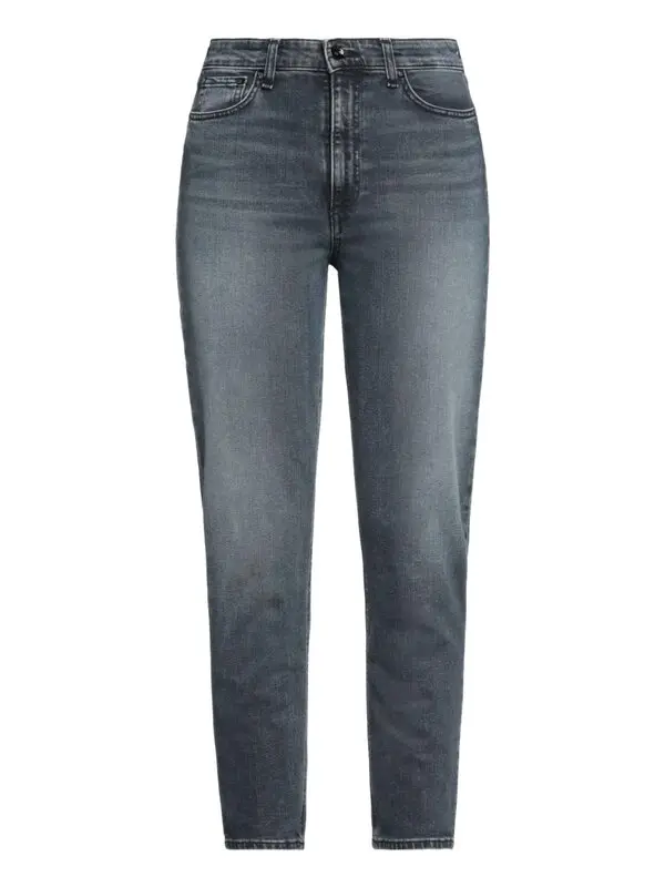 Rag & Bone Dark Wash Skinny Jeans - Gray