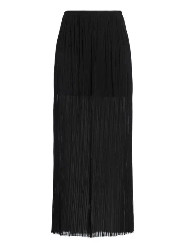 MAISON MARGIELA Pleated Maxi Skirt - Black