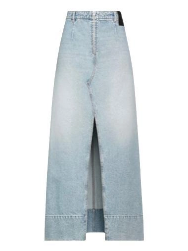 Sportmax Denim Maxi Skirt - Gray