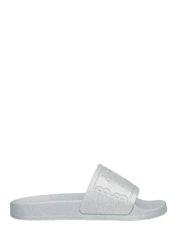 MAISON MARGIELA Glittered Pool Slides - Gray