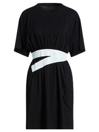 MAISON MARGIELA Printed Jersey Crewneck Dress - Black