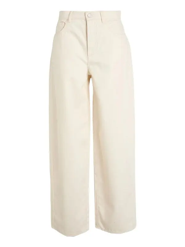 MAXCO. Max&co. Loose-fitting High-waisted Jeans - White