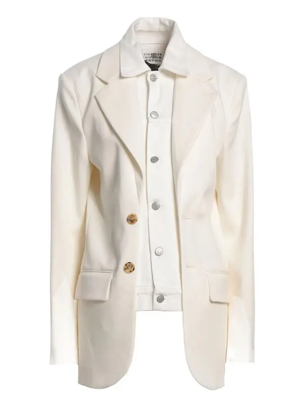 MAISON MARGIELA Denim Blazer - White