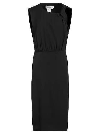 Sportmax Sleeveless Round Neck Stretch Dress - Black