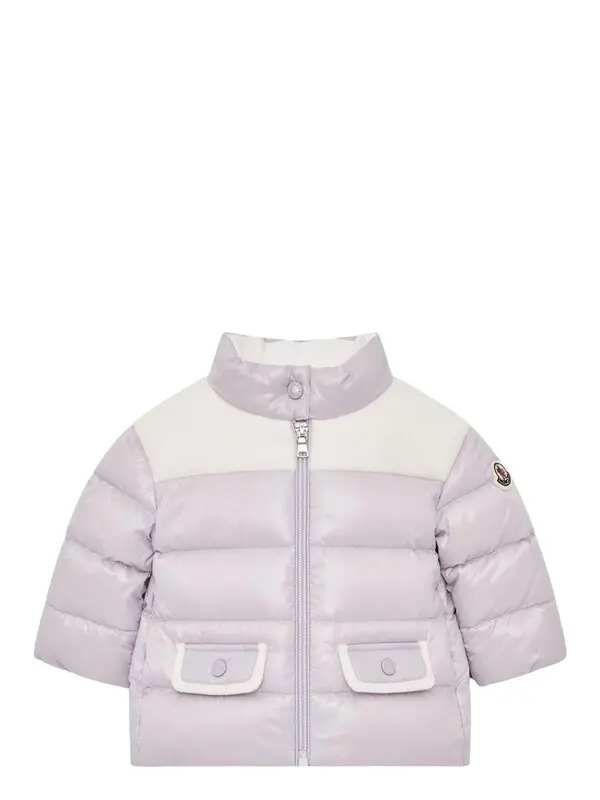Moncler Kora Short Down Jacket With Stand Collar - Lavender
