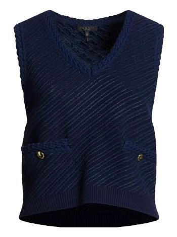 Rag & Bone Sleeveless V-neck Knitted Sweater With Pockets - Black
